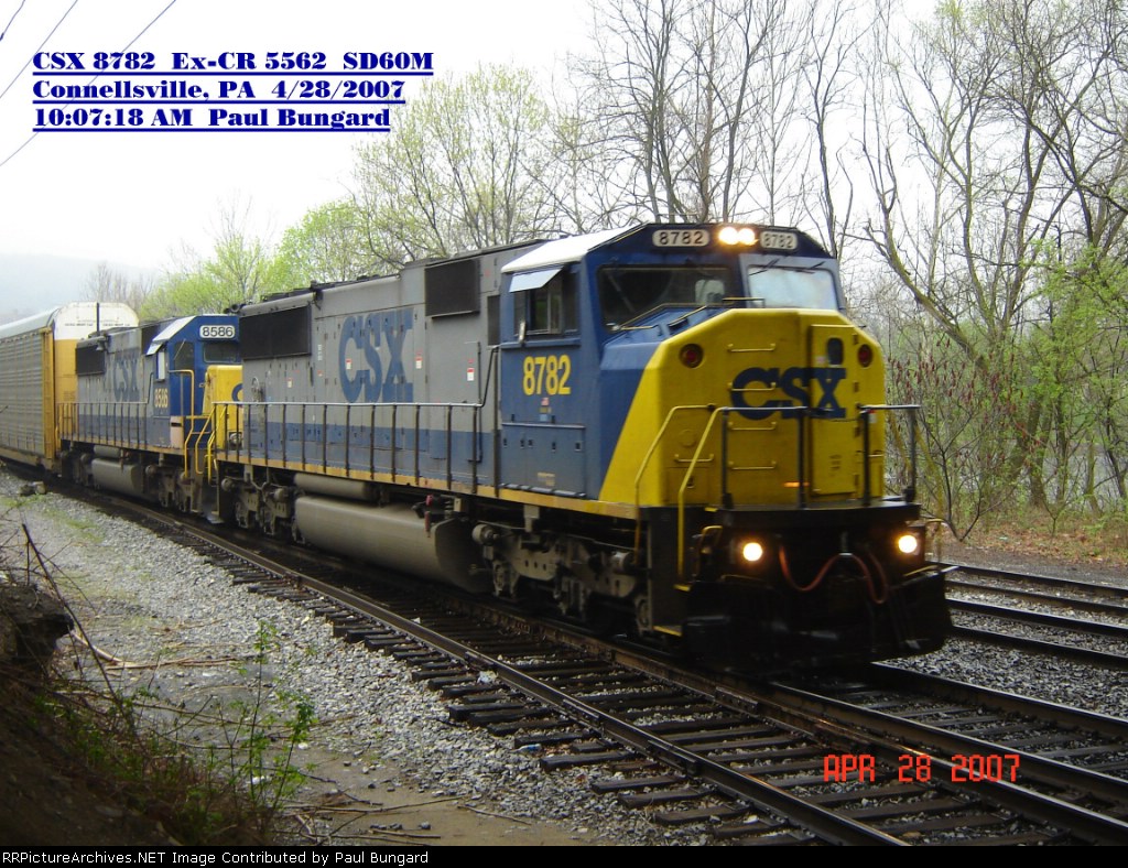 CSX 8782 Ex- CR 5562 SD60M April 28, 2007